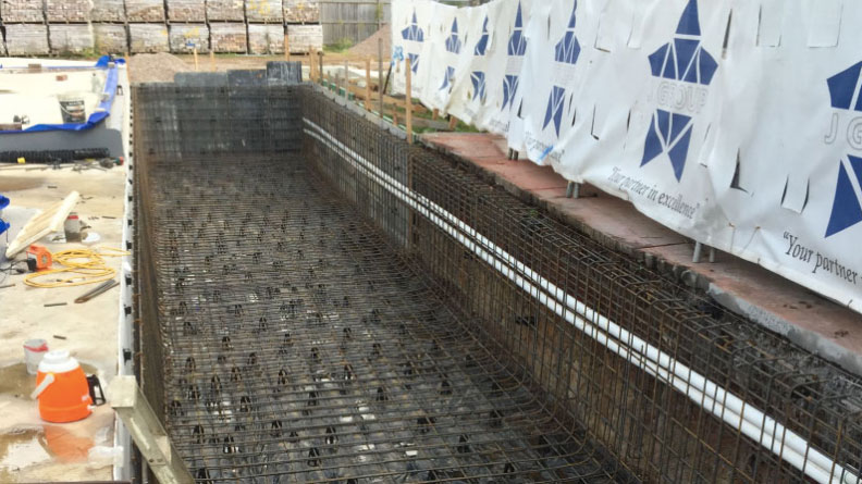 Pool Formwork and Steel Fixing - Lap of Luxury Pools